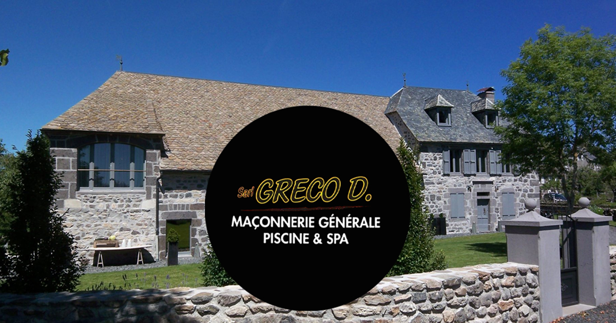 Entreprise de maçonnerie Saint-Flour - Sarl Gréco David
